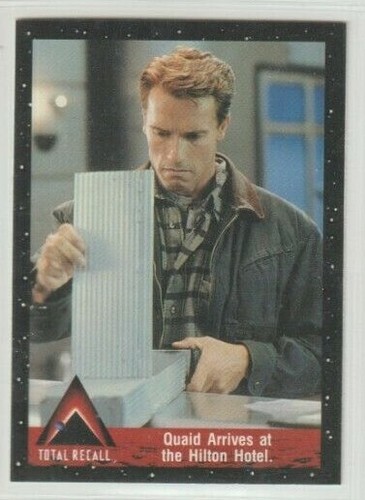 1990 Pacific Total Recall Movie Trading Card Arnold Schwarzenegger ...