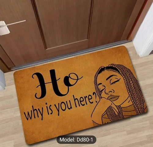 Funny "Ho Why Is You Here?" Doormat, Welcome Mat | eBay