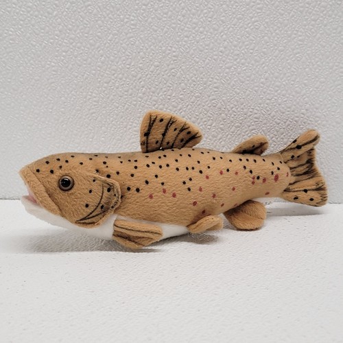 2002 Cabin Critters Inc. Brown Trout Spotted Fish Plush Stuffed Toy 9 ...