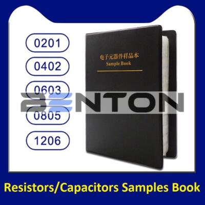 SMD/SMT Resistors/Capacitors Samples Book Assorted Kit 0201/0402/0603 ...
