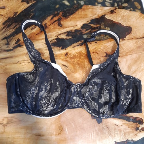 Cacique Bra Size 42C Unlined Black Lace Underwire | eBay
