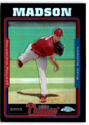 2005 Topps Chrome Black Refractor #302 Ryan Madson /225 Philadelphia ...