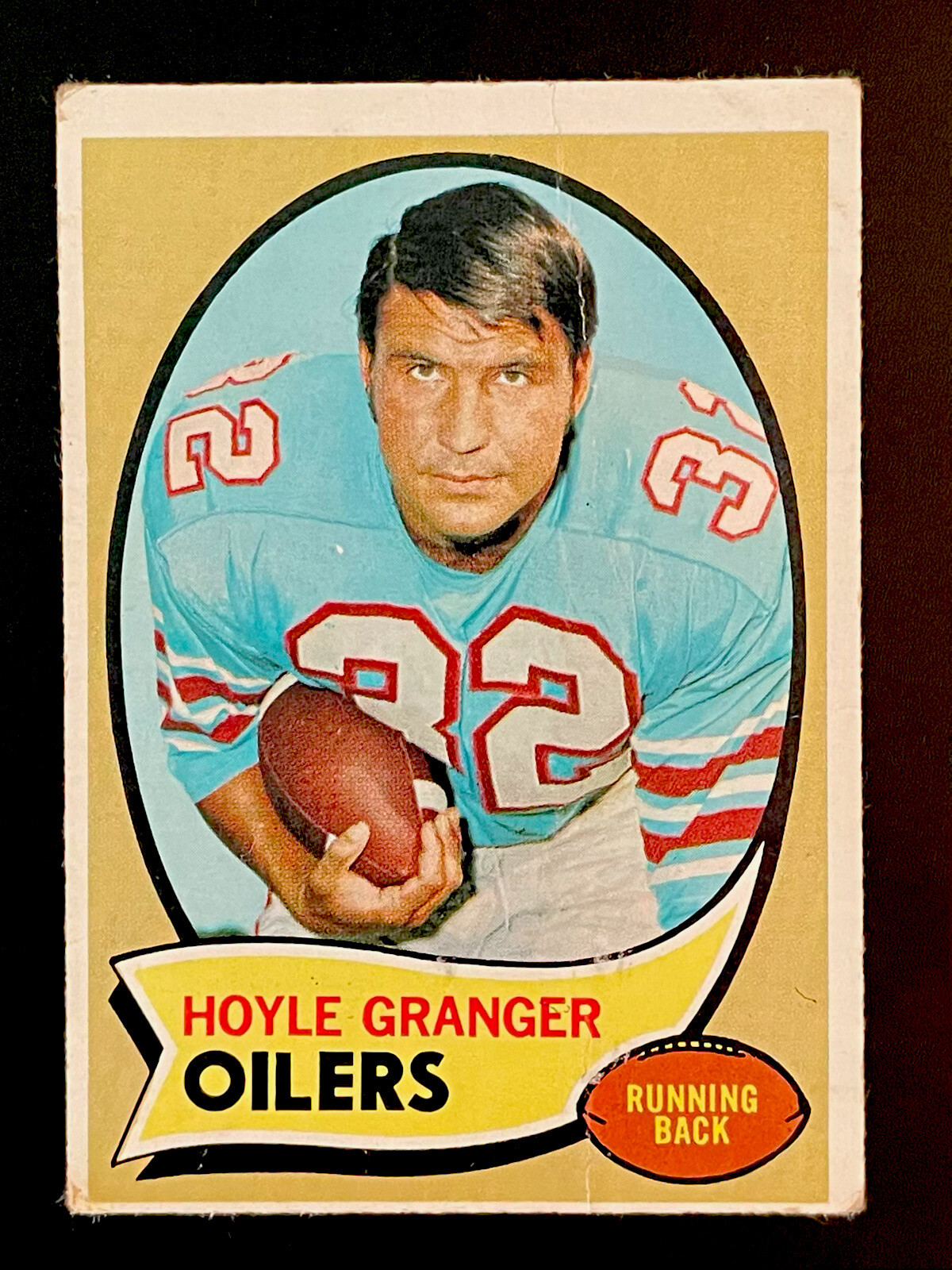 1970 Topps Football RC #155 Hoyle Granger RB Rookie Houston Oilers | eBay