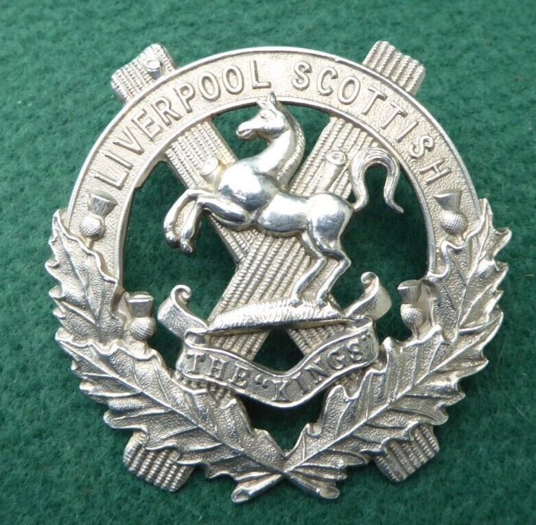 WW1 BRITISH THE LIVERPOOL SCOTTISH REGIMENT HAT CAP BADGE NICE QUALITY ...