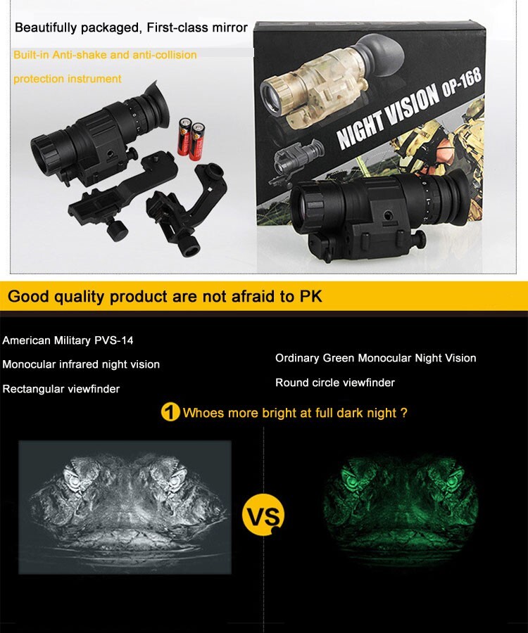 850nm Telescopic Infrared Night Vision Monocular Scope PV-1011 (Digital ...