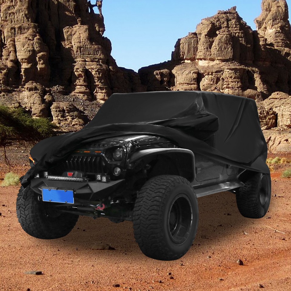 For Jeep Wrangler 2 / 4 Door CJ YJ TJ JK Car Cover Dust UV Waterproof ...