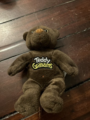 Teddy Grahams Teddy Bear Stuffed Animal Plush Toy 7.5” Chunky Chocolate ...