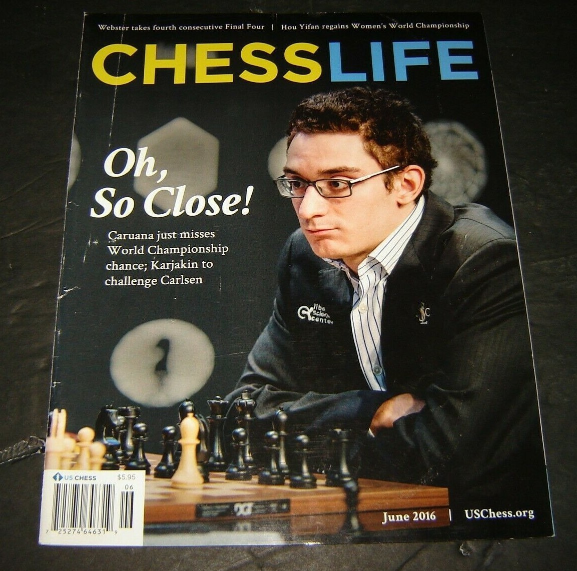 Chess Life Magazine June 2016 Champion CM Fabiano Caruana SO CLOSE | eBay