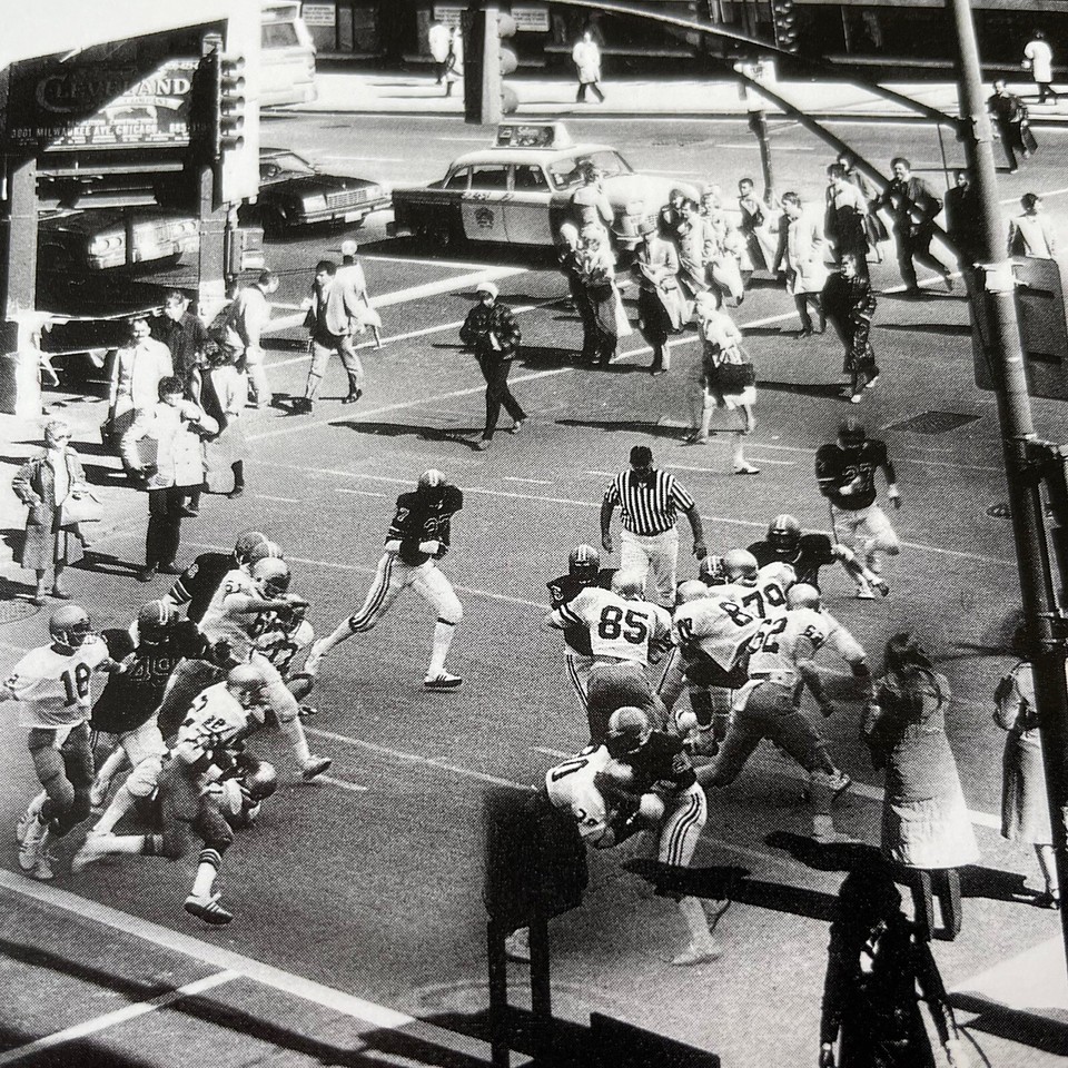 Football Downtown Chicago 1ST & 10 Scott Mutter Surrational Images 5x7 ...