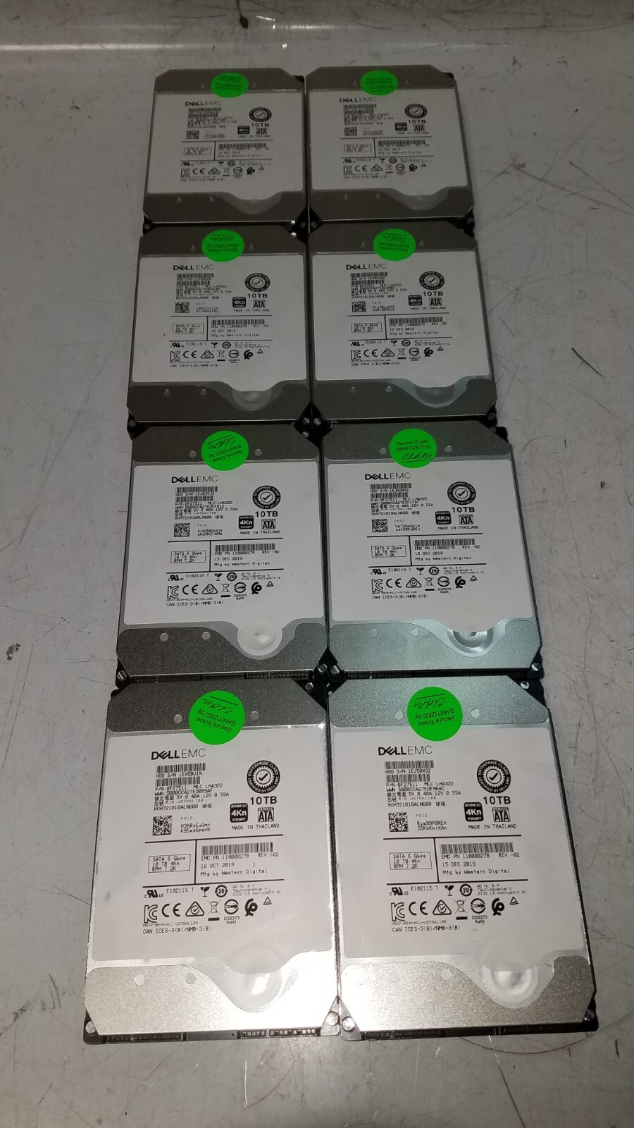 DELL EMC 10TB HDD, SATA, 🌟Under 40k Hours🌟 Certified 100% Working ...