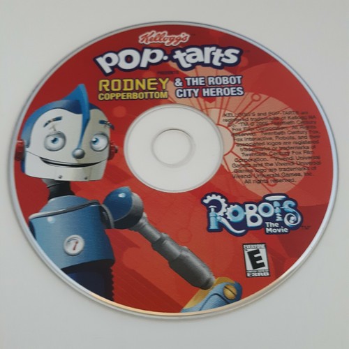 Kellogg Pop Tarts Rodney Copperbottom & The Robot City Heroes PC CD-Rom ...