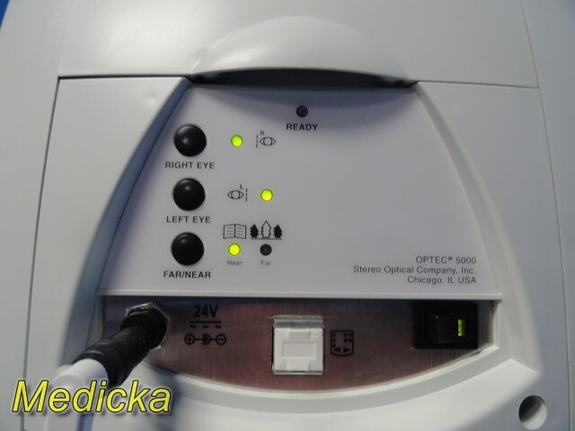 Stereo Optical Co Optec 5000 Vision Tester W/ Power adapter & Dust ...