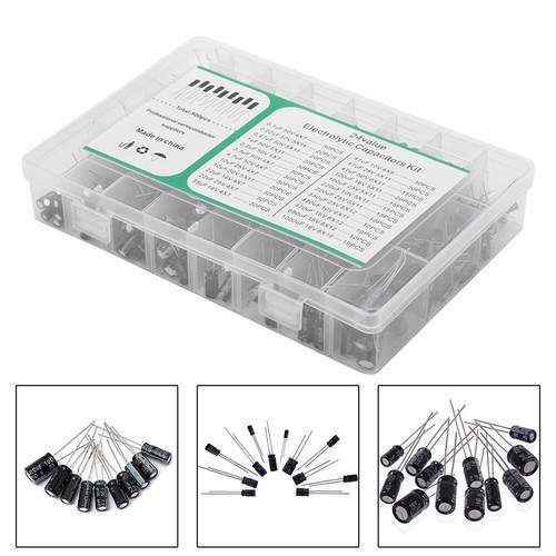 Complete Plug In Electrolytic Capacitor Sample Set 500PC 0 1uF 1000uF ...