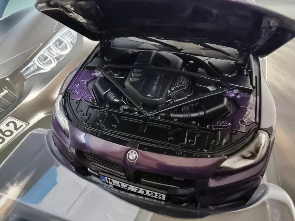 NEW MINICHAMPS MINIATURE BMW M2 COUPE G87 TWILIGHT PURPLE 1:18 SCALE ...