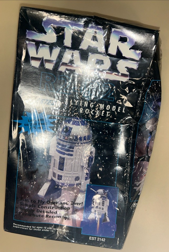 Vintage 1997 Estes Star Wars R2-D2 Flying Model Rocket EST 2142 - NIB ...