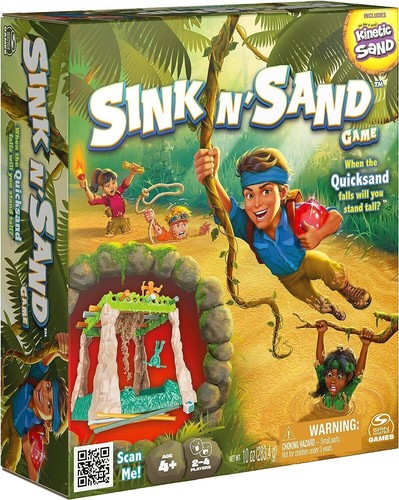 Sink N’ Sand, Quicksand Kids Board Game with Kinetic Sand for Sensory ...