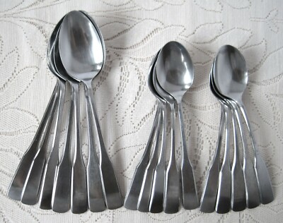Vintage CONTINENTAL Stainless Silverware Flatware Lot CSS14 Spoons | eBay