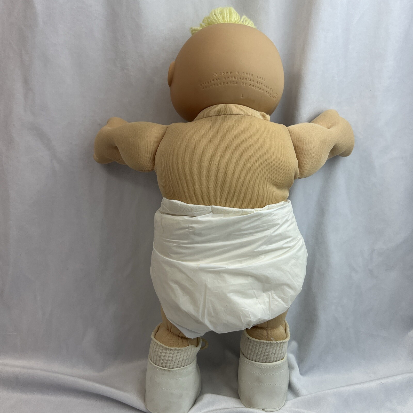 Cabbage Patch Kids Preemie Doll Coleco Blond Tuft Blue Eyes Original ...