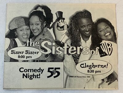 1995 WB tv ad ~ SISTER SISTER, CLEGHORNE! ~ The Sisters Of WB | eBay