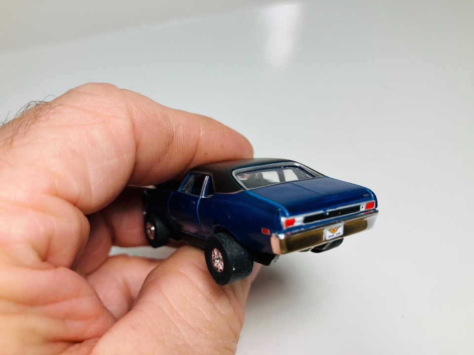 Auto World '69 CHEVY NOVA SS ~ HTF ~ BLUE/BLACK run on AFX, AURORA T ...