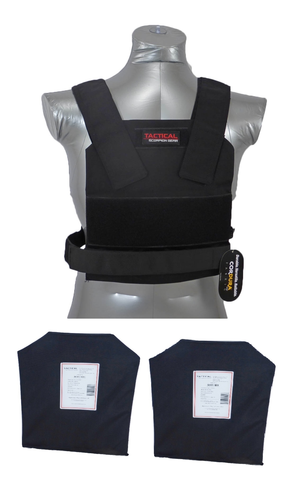 Tactical Scorpion Level IIIA 3A Soft Body Armor Plates + Bobcat ...