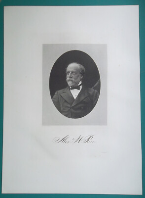 ALEXANDER H. RICE Massachusetts Governor & Businessman - 1898 Portrait ...
