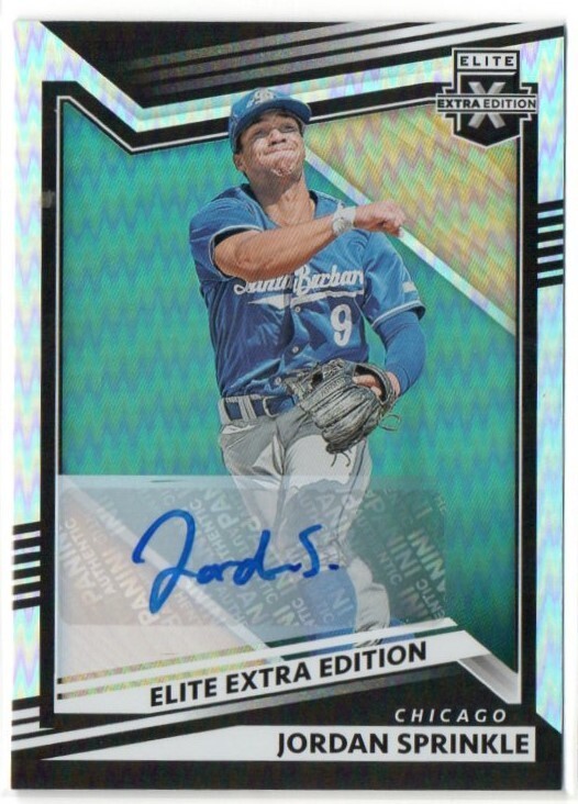 Jordan Sprinkle 2022 Elite Extra Edition Prospect Autograph Card #131 ...
