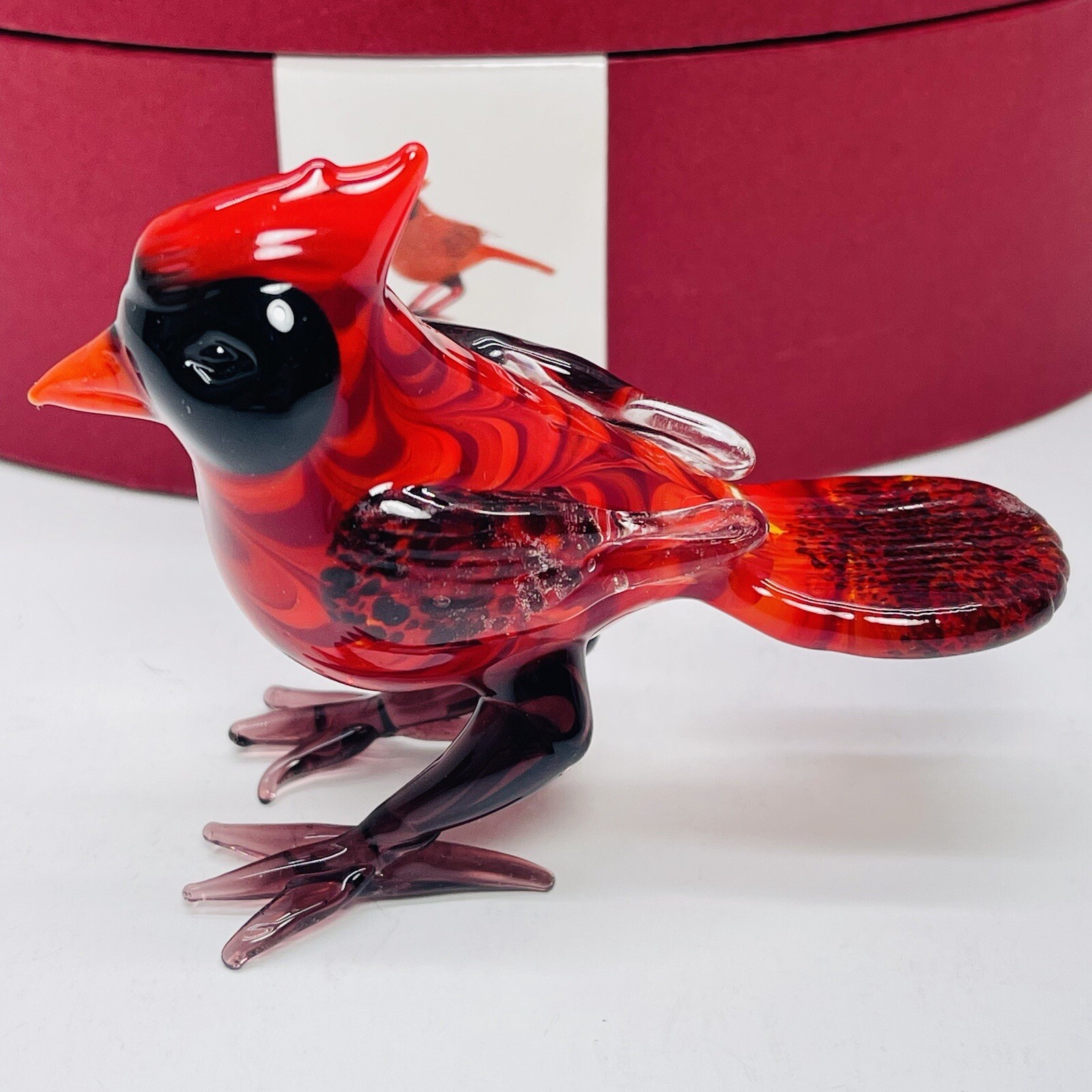 Fitz and Floyd CARDINAL Glass Menagerie Decor Figurine #43/181 Boxed ...