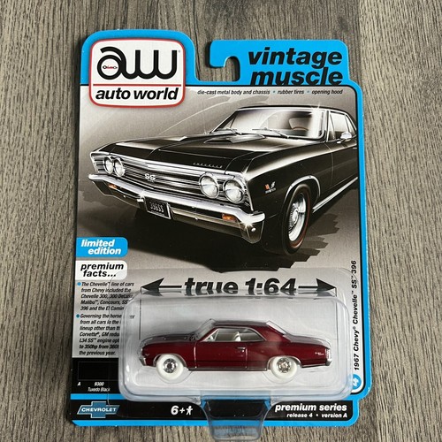 AUTO WORLD 1:64 2022 PREMIUM R4/A4 1967 Chevrolet Chevelle SS396 CHASE ...