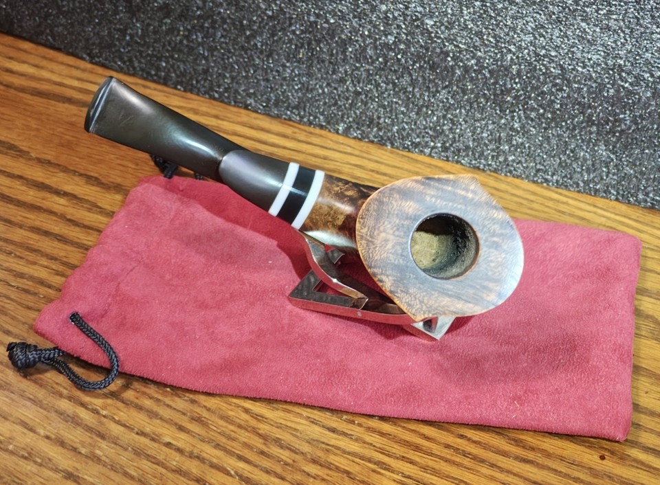 Exquisite Al Perkowski Creative Custom Crafted Rams Horn Estate Smoking ...