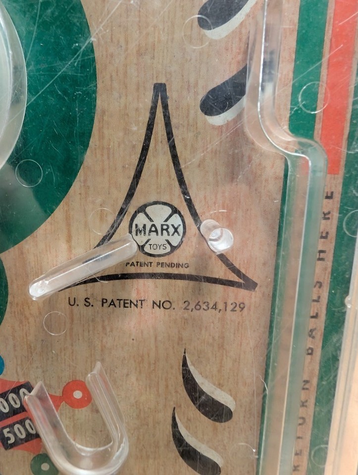 Vintage Marx Bullseye Pinball Machine Tabletop Game | eBay