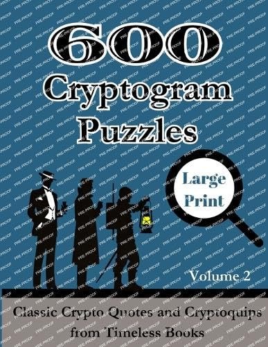Wordsmith Publi 600 Cryptogram Puzzles Large Print Vol. (Paperback) (US ...