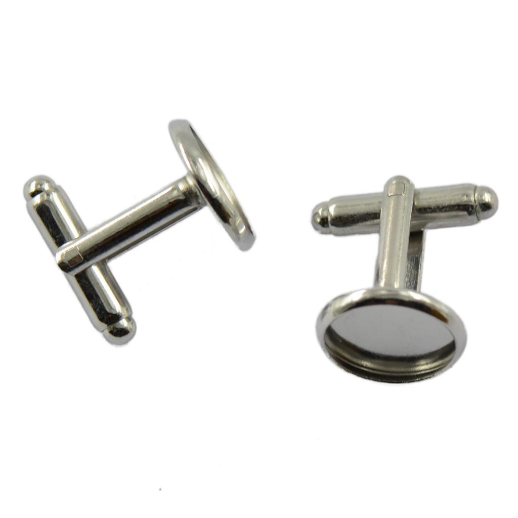 10pcs round Bezel Setting Base Formal Links cufflink DIY | eBay