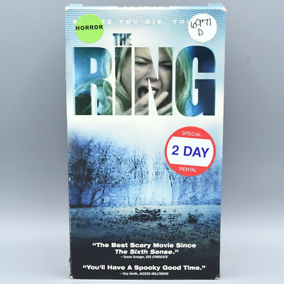The Ring VHS 2003 Release Dreamworks Horror Former Rental Tested READ ...