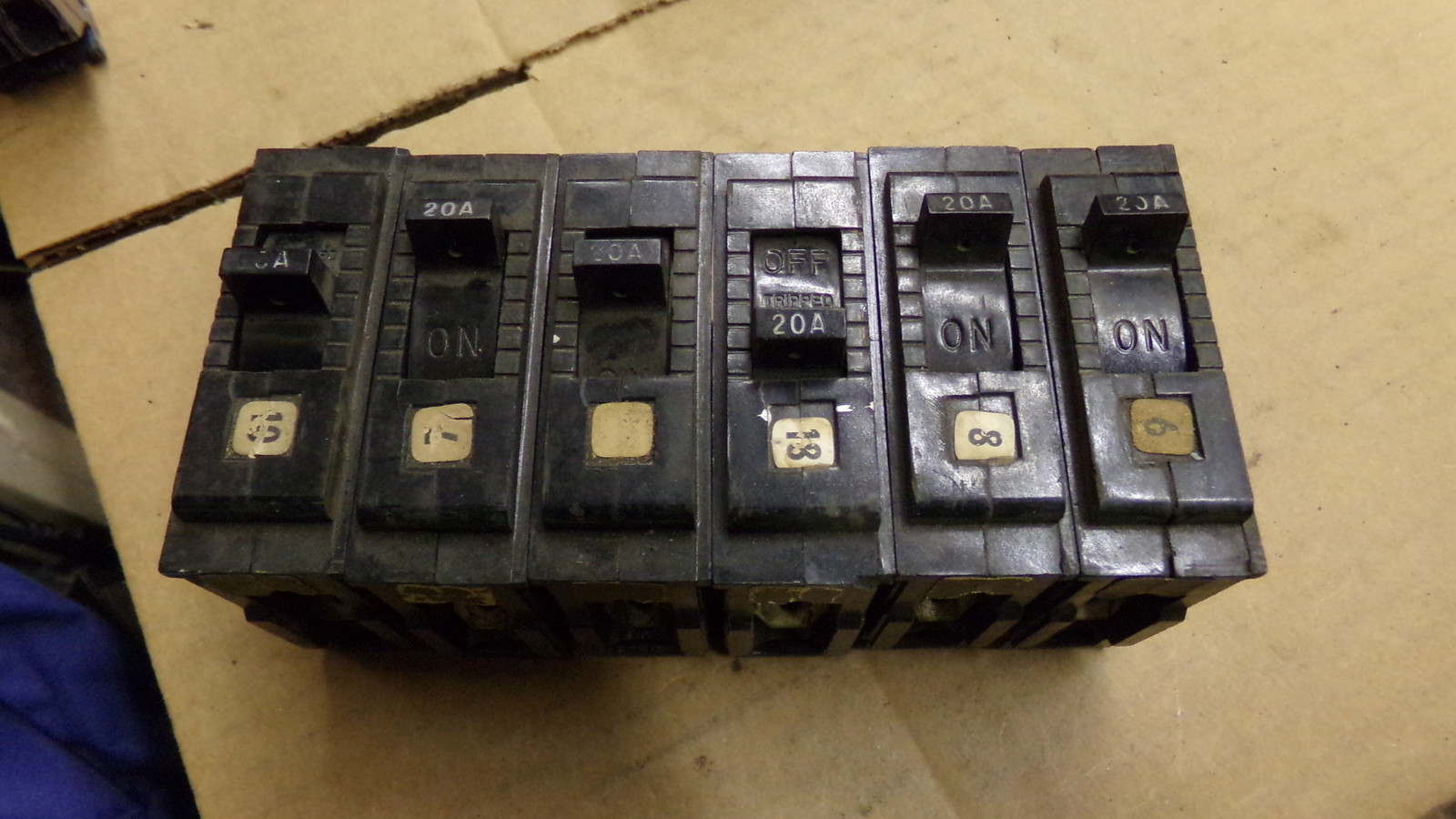 GE Circuit Breaker TQL1120 Type TQL 1-Pole 20A, Lot of 6 *FREE SHIPPING ...