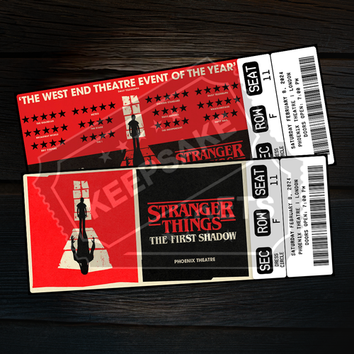 Stranger Things The First Shadow Mock Ticket | Personalized Gift Reveal ...