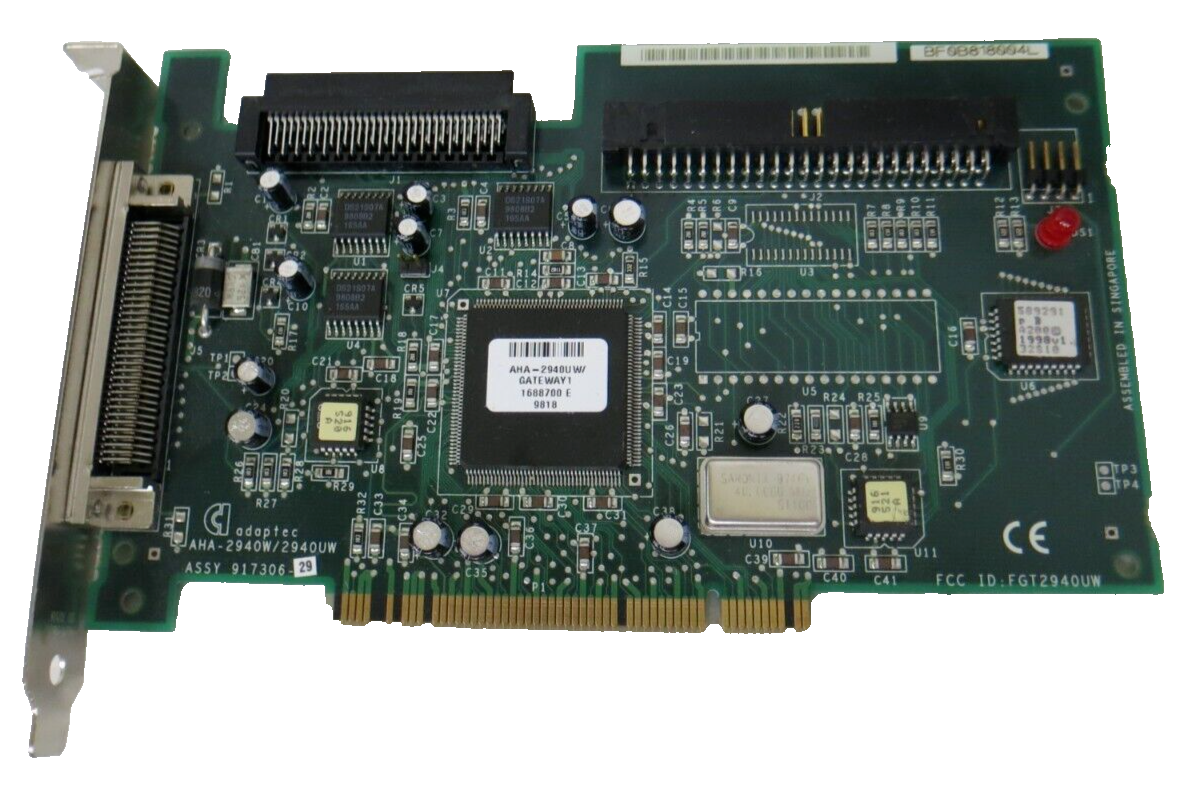 Adaptec SCSI Controller Card AHA-2940W/2940UW PCI 917306-29 for sale ...