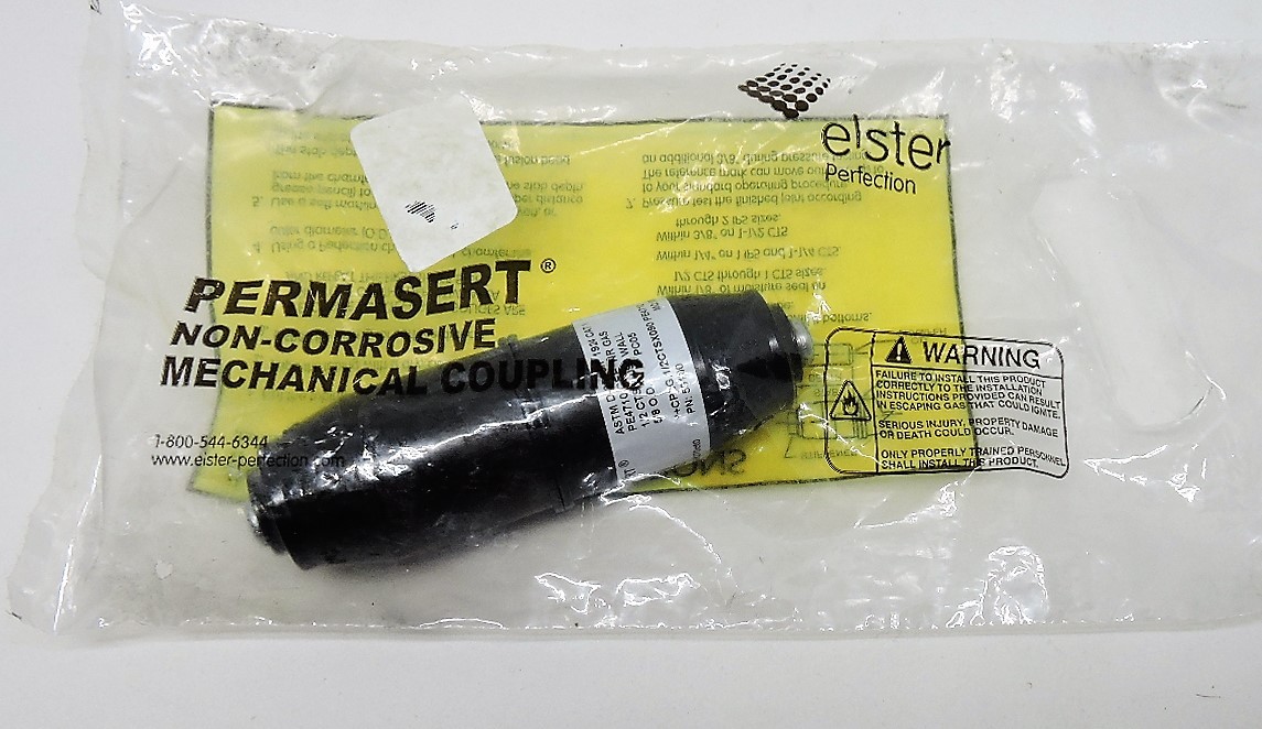 Elster 1/2" Permasert Underground Stab Coupling CTS Plastic Joint PN ...
