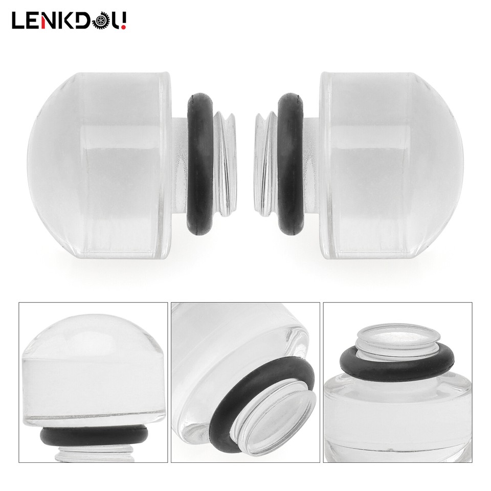 1 Pair Clear Fuel Level Sight Bowl Plugs For Holley Carburetor 4150 ...