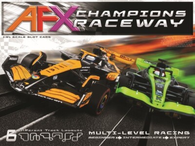 AFX Champions Raceway Slot Car HO Racing Set McLaren Sauber Grand Prix ...