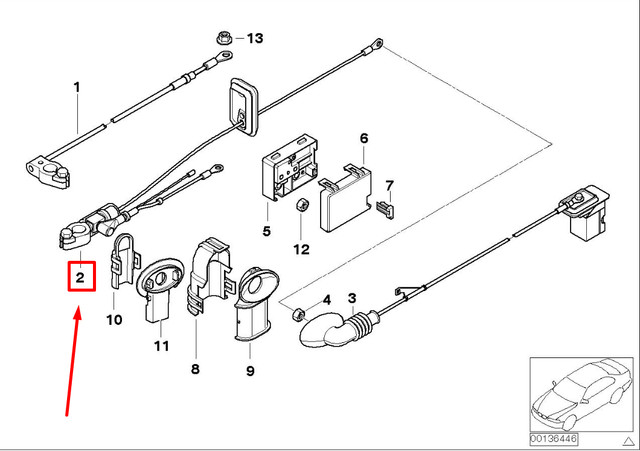 BMW 61123414878 Genuine OEM Factory Original Positive Cable for sale ...
