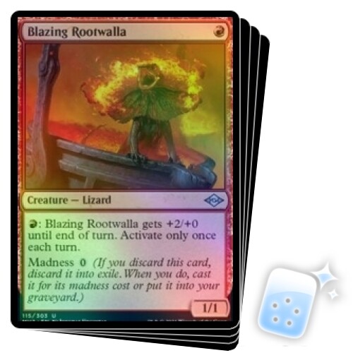 FOIL BLAZING ROOTWALLA X4 Modern Horizons 2 Magic MTG MINT CARD | eBay