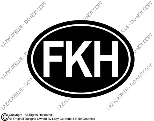 FKH Decal Sticker Kamala Harris MAGA Trump Vance 2024 Fight Not With ...