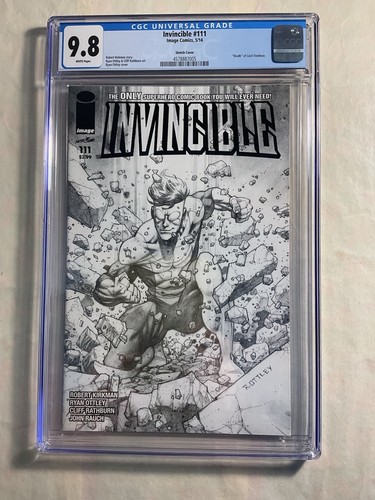 Invincible #111 Ryan Ottley Sketch Cover Variant CGC 9.8 Image 2014. | eBay
