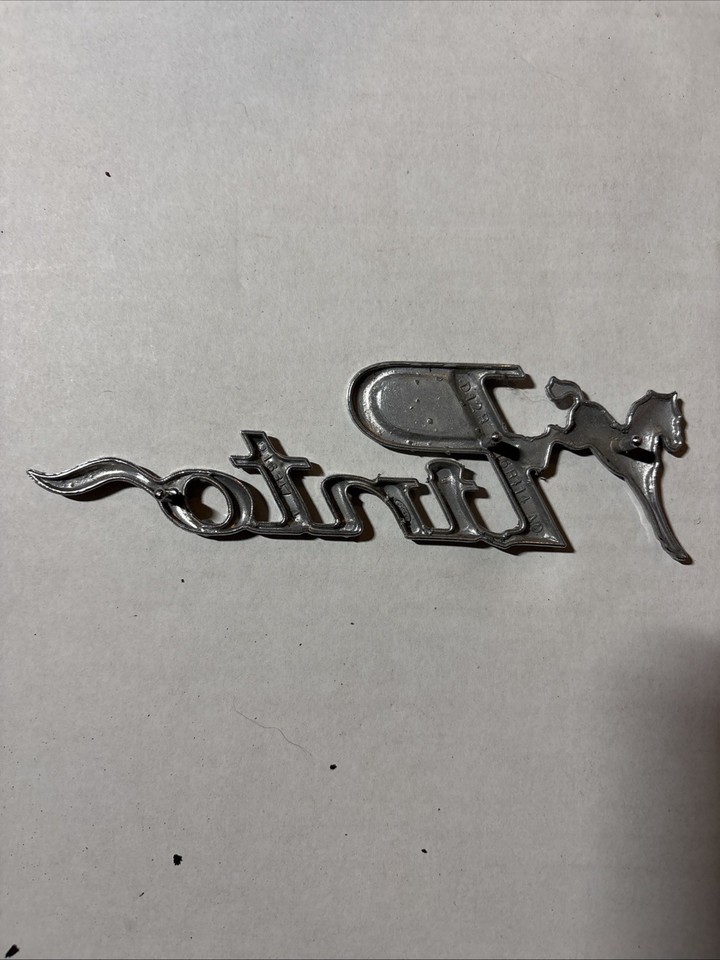 Vintage Ford Pinto Emblem Badge OEM Metal Script Horse 1970s Original ...