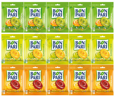 15 BON PARI Candies Fruit Citrus & Sour Flavors Bundle Bonbons European ...