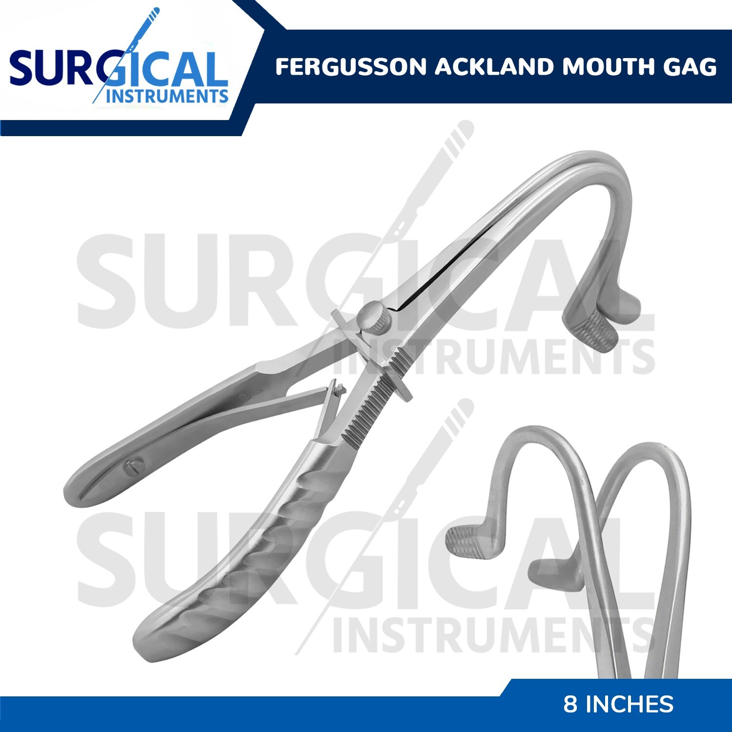 Fergusson Ackland Mouth Gag Surgical Instruments 8" Stainless Steel ...
