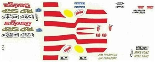Fred Cady #464 Rod Shop Dodge Challenger-M Fons/J Thompson Drag decal ...