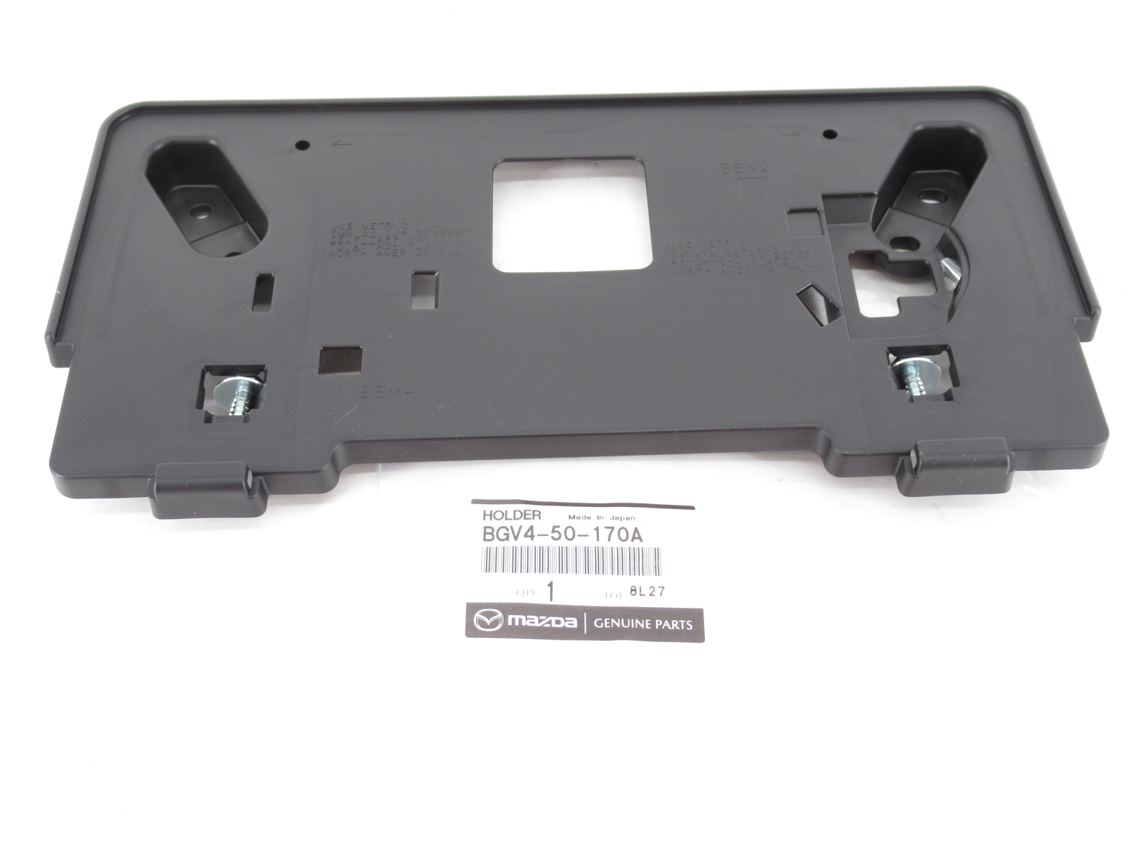 Genuine OEM Mazda BGV4-50-170A Front License Plate Holder Bracket 2012 ...
