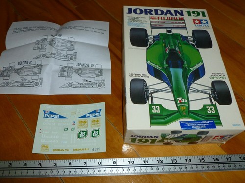 JORDAN 191 FORD 1991 SCHUMACHER 32 GACHOT F/S KIT 1/20 TAMIYA F1 EXTRA ...